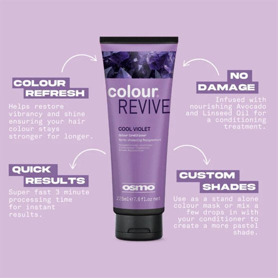 Osmo Colour Revive Cool Violet 225ml | Semi Permanent Colour | Capital ...